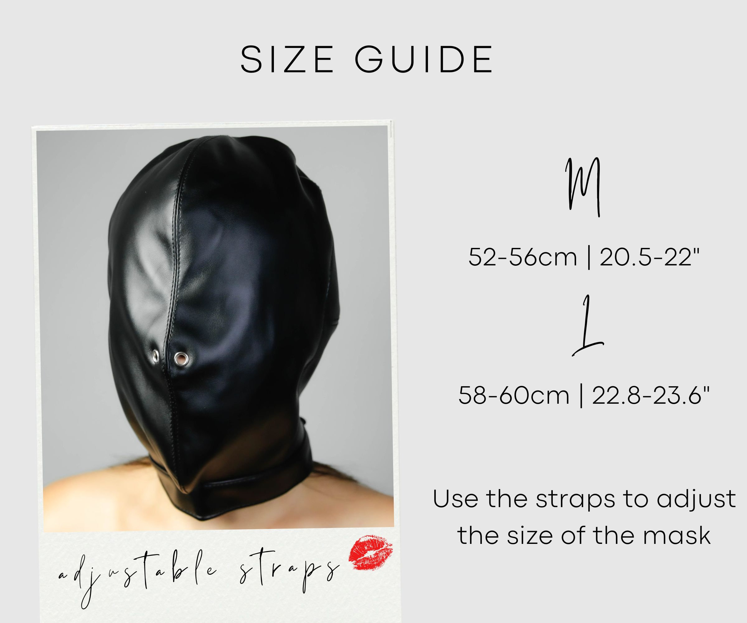 Bondage Hood Bondage Mask Bdsm Hood Kinky Hood Mask Bdsm Etsy