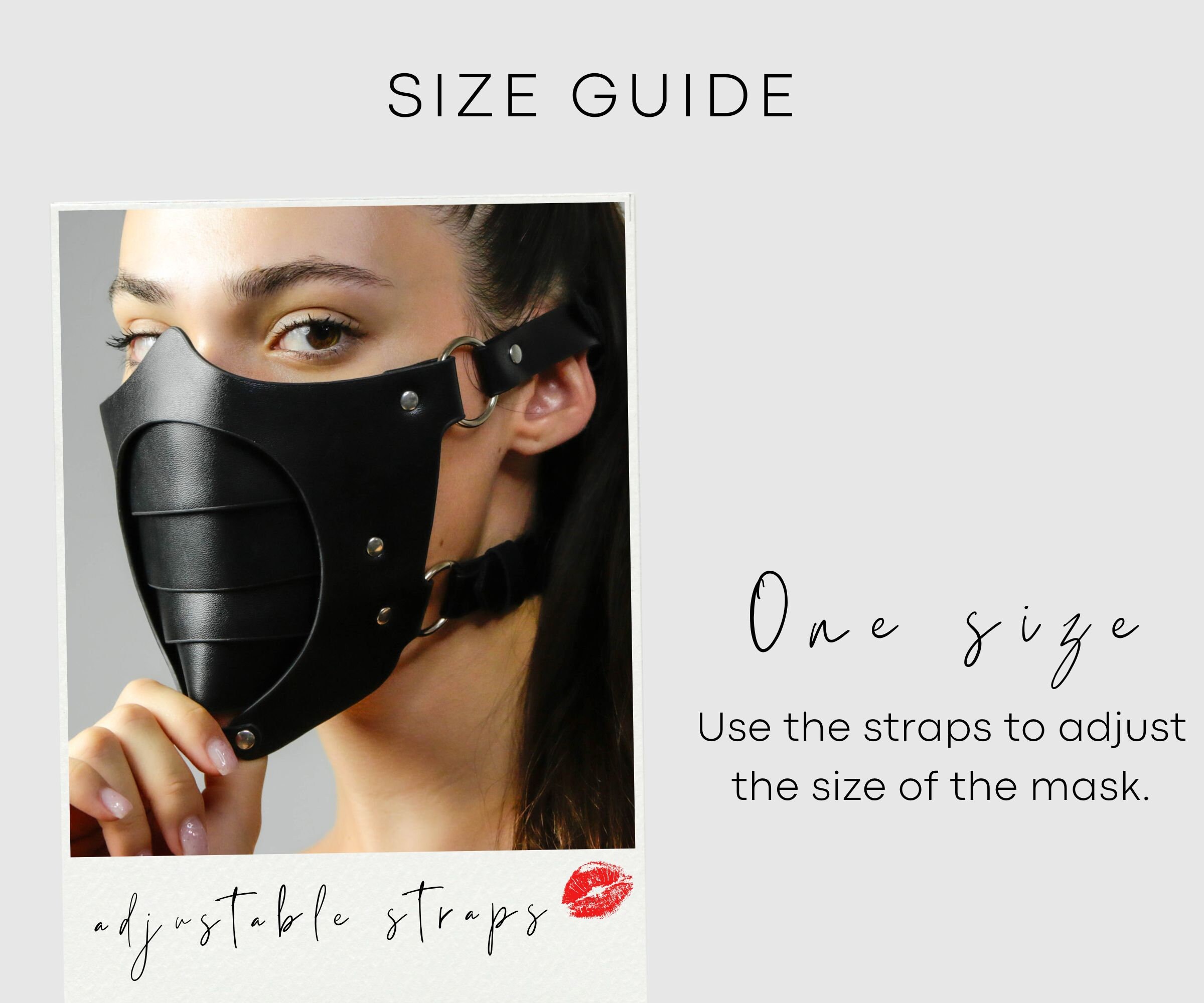 Sex Mask Black Sex Mask Bdsm Face Mask Bondage Mask Fetish Mask Submissive Mask Sex Face