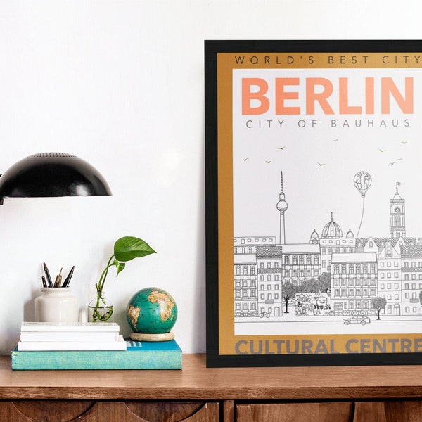 Berlin Poster - Etsy