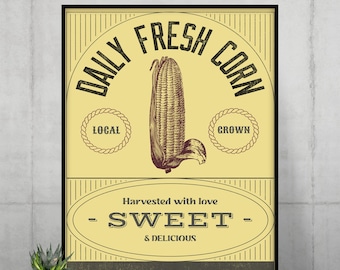Corn Poster - Etsy