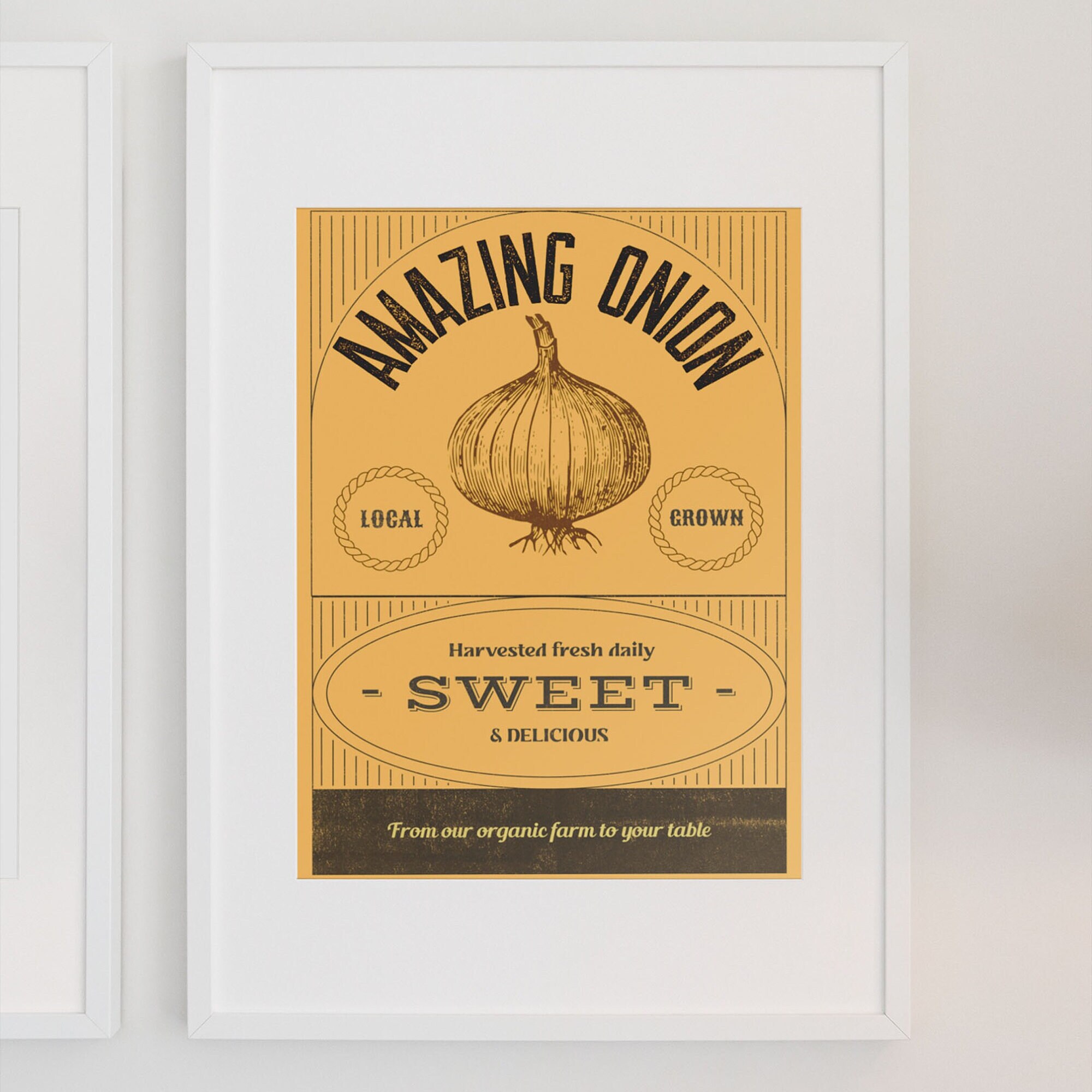 Vintage Onion Printable Art Poster, Digital Art Download, Vintage ...