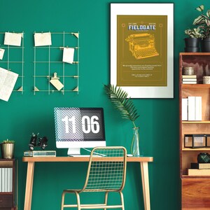 Vintage American Typewriter Printable Art Poster, Digital Art Download ...