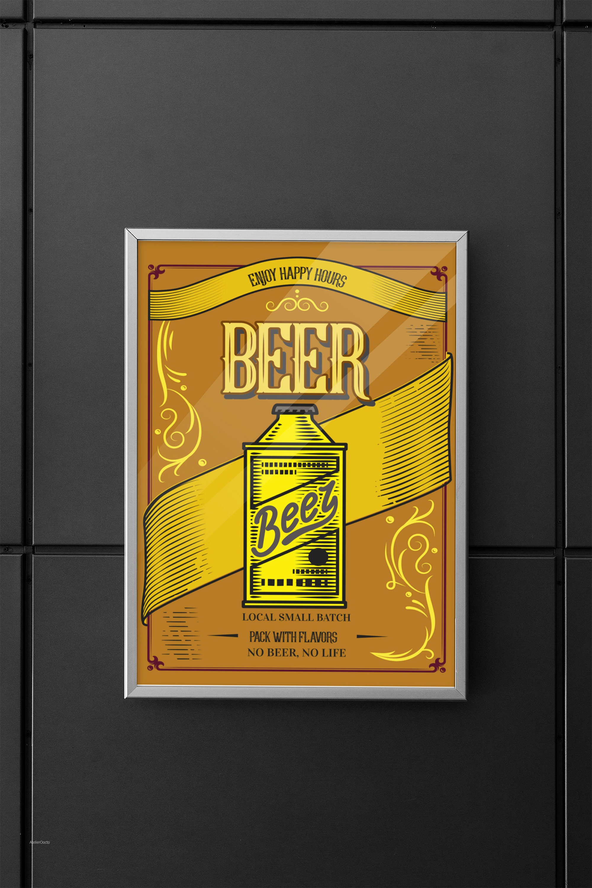 Vintage Beer Printable Art Poster, Digital Art Download, Vintage Food ...