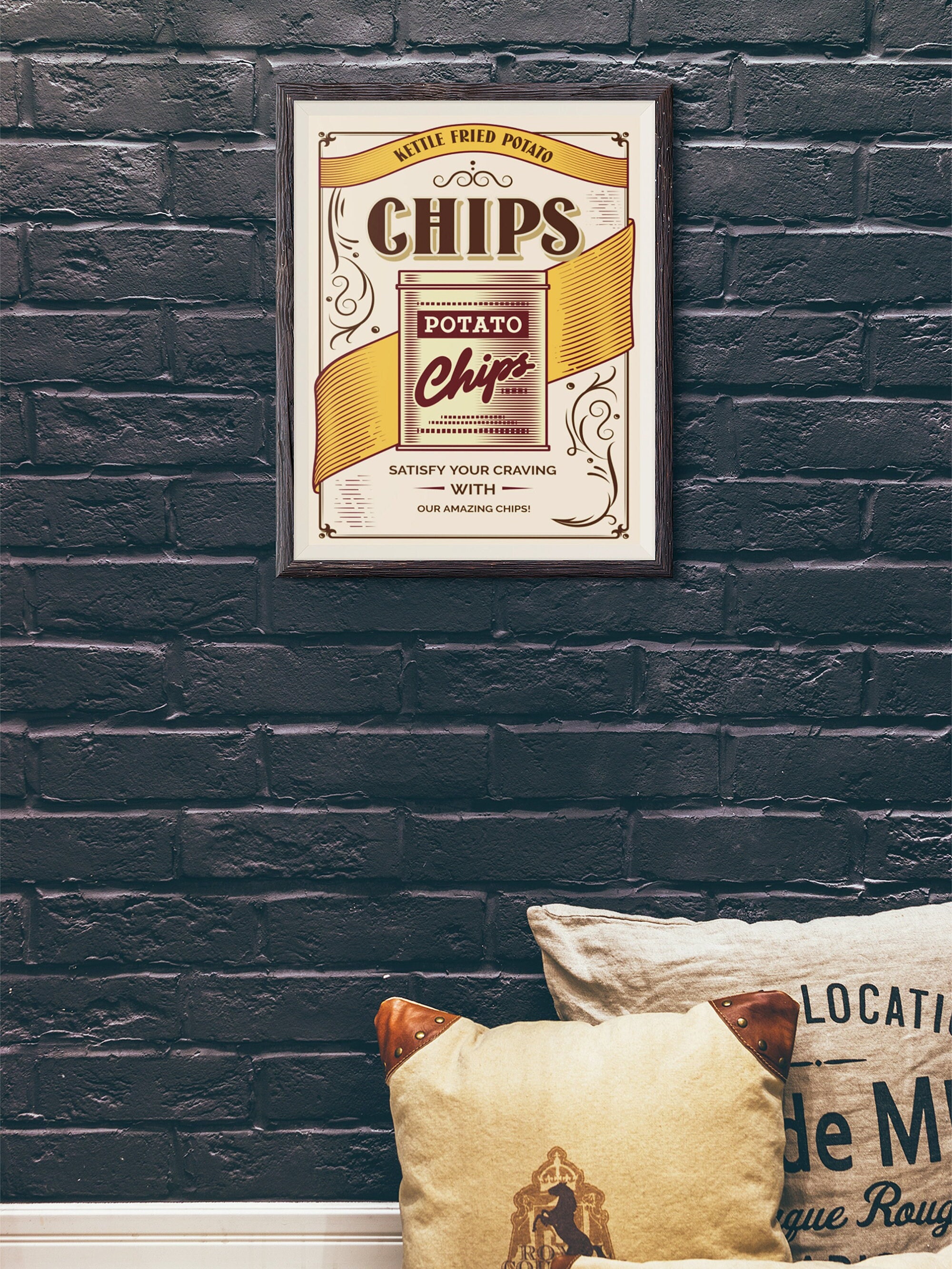 Vintage Potato Chips Printable Art Poster Digital Art - Etsy