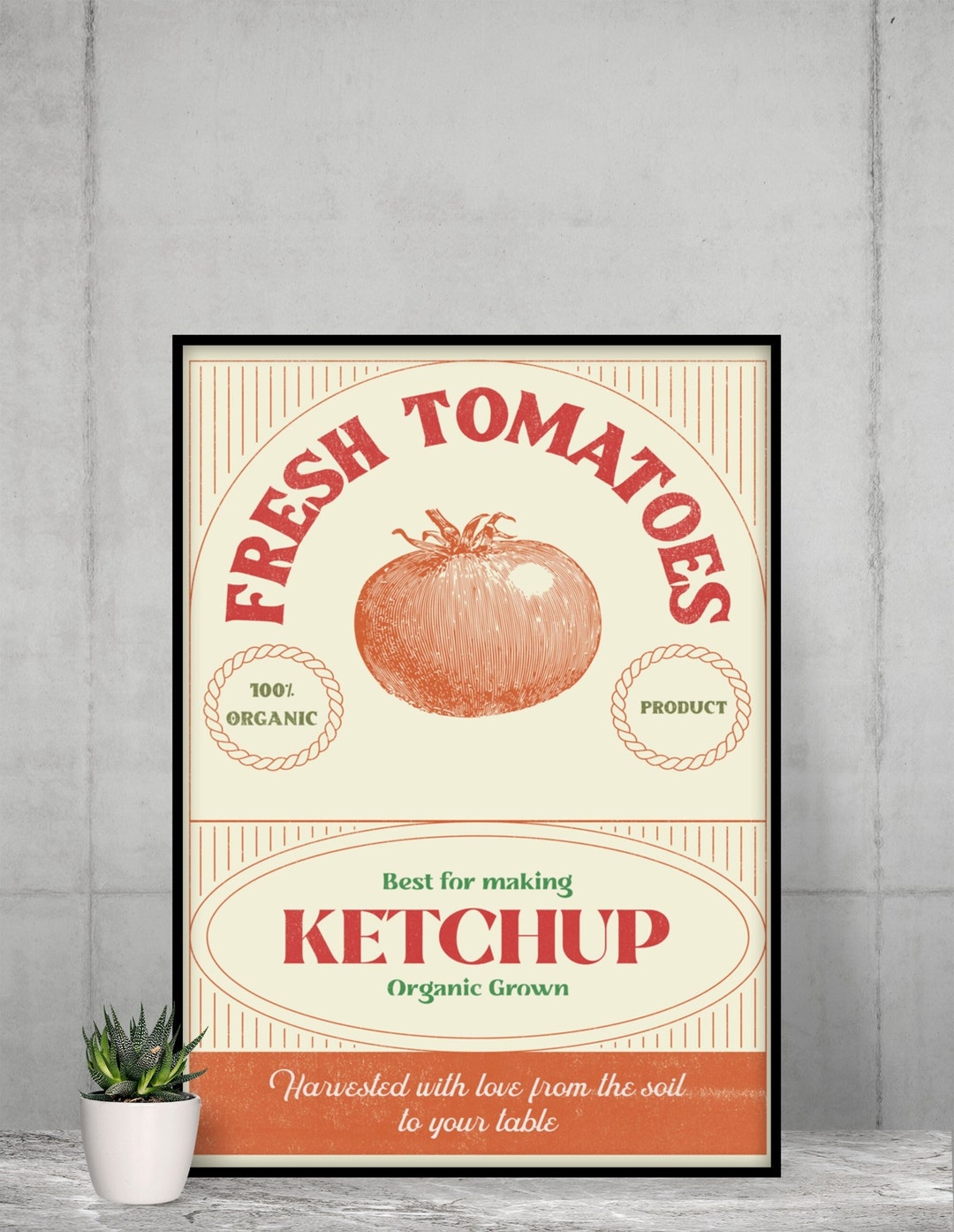 Vintage Tomato Printable Art Poster, Digital Art Download, Vintage ...