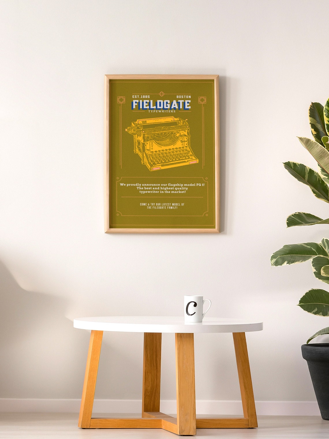 Vintage American Typewriter Printable Art Poster, Digital Art Download ...