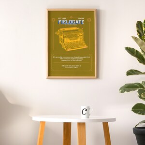 Vintage American Typewriter Printable Art Poster, Digital Art Download ...