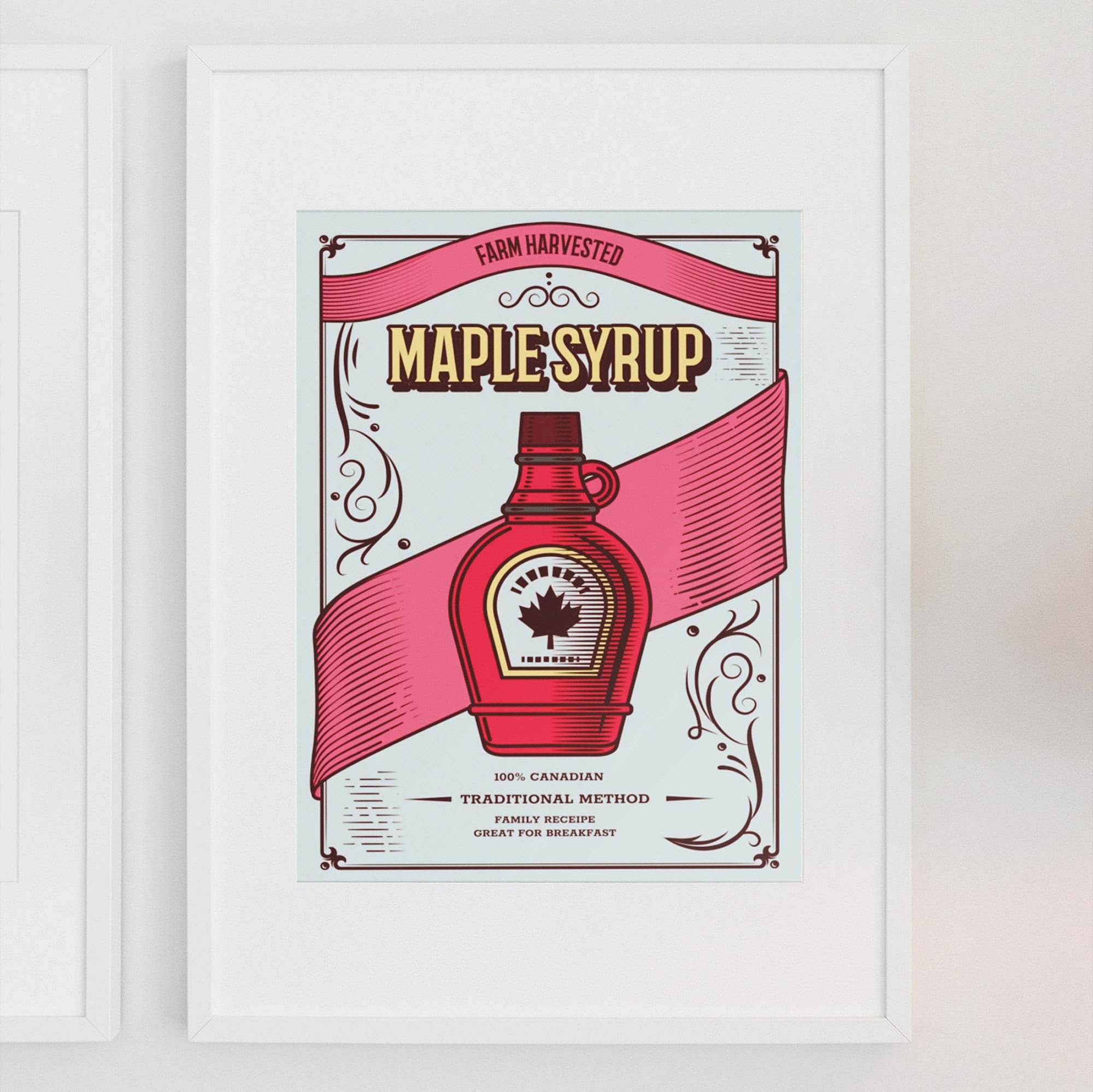 Vintage Maple Syrup Printable Art Poster, Digital Art Download, Vintage ...