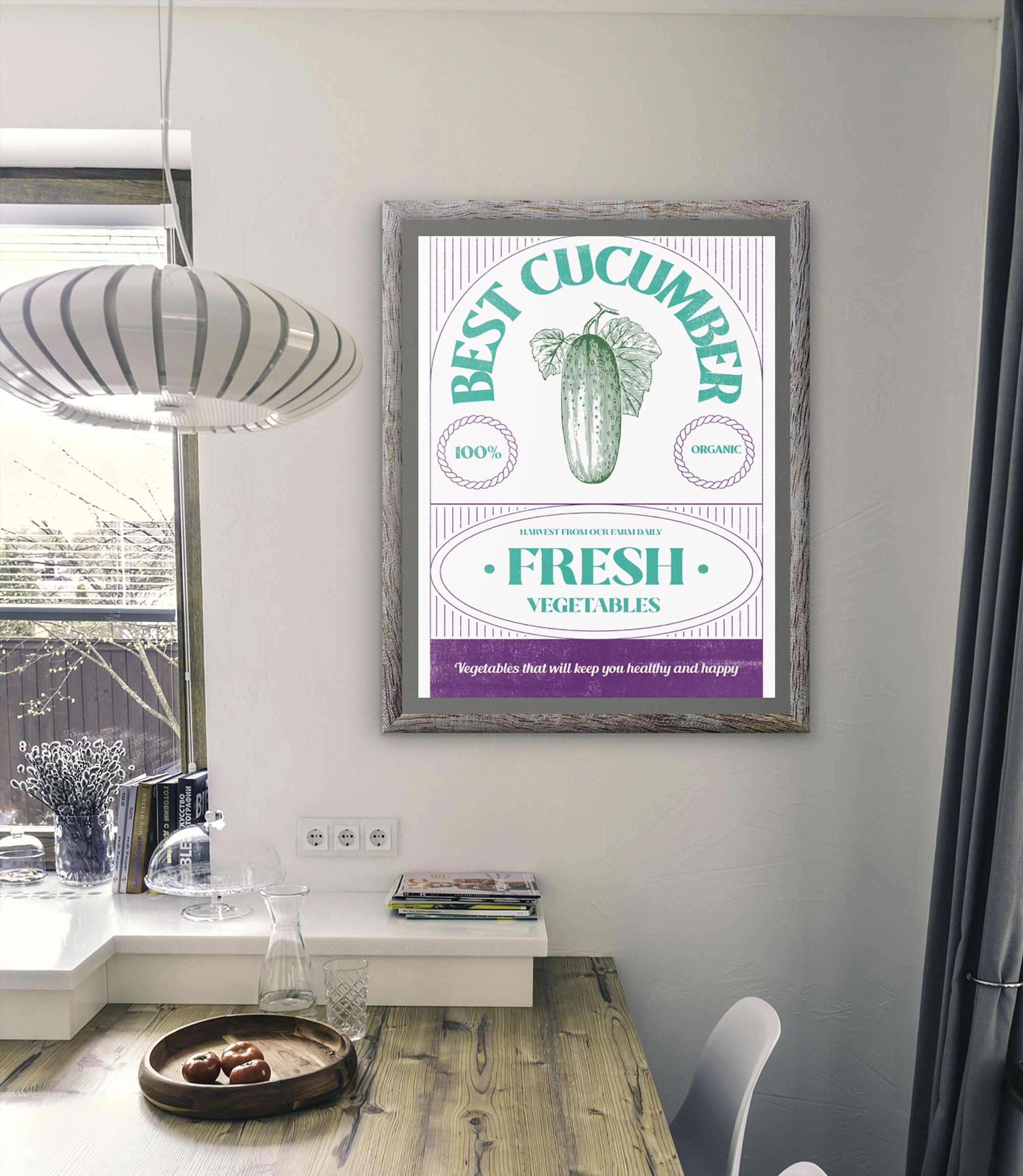 Vintage Cucumber Printable Art Poster, Digital Art Download, Vintage ...