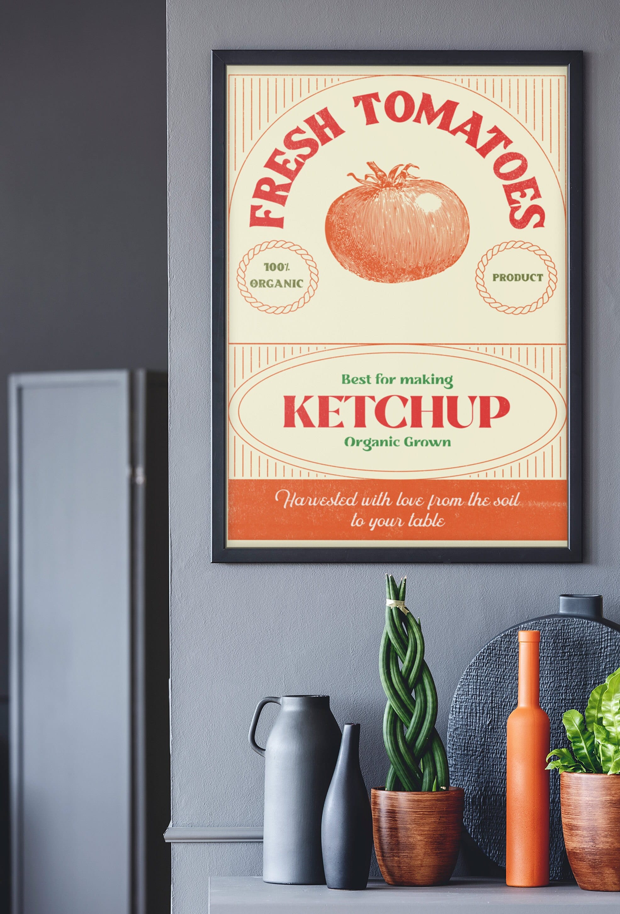Vintage Tomato Printable Art Poster, Digital Art Download, Vintage ...