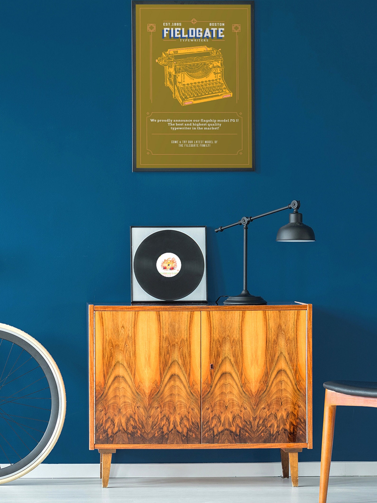 Vintage American Typewriter Printable Art Poster, Digital Art Download ...