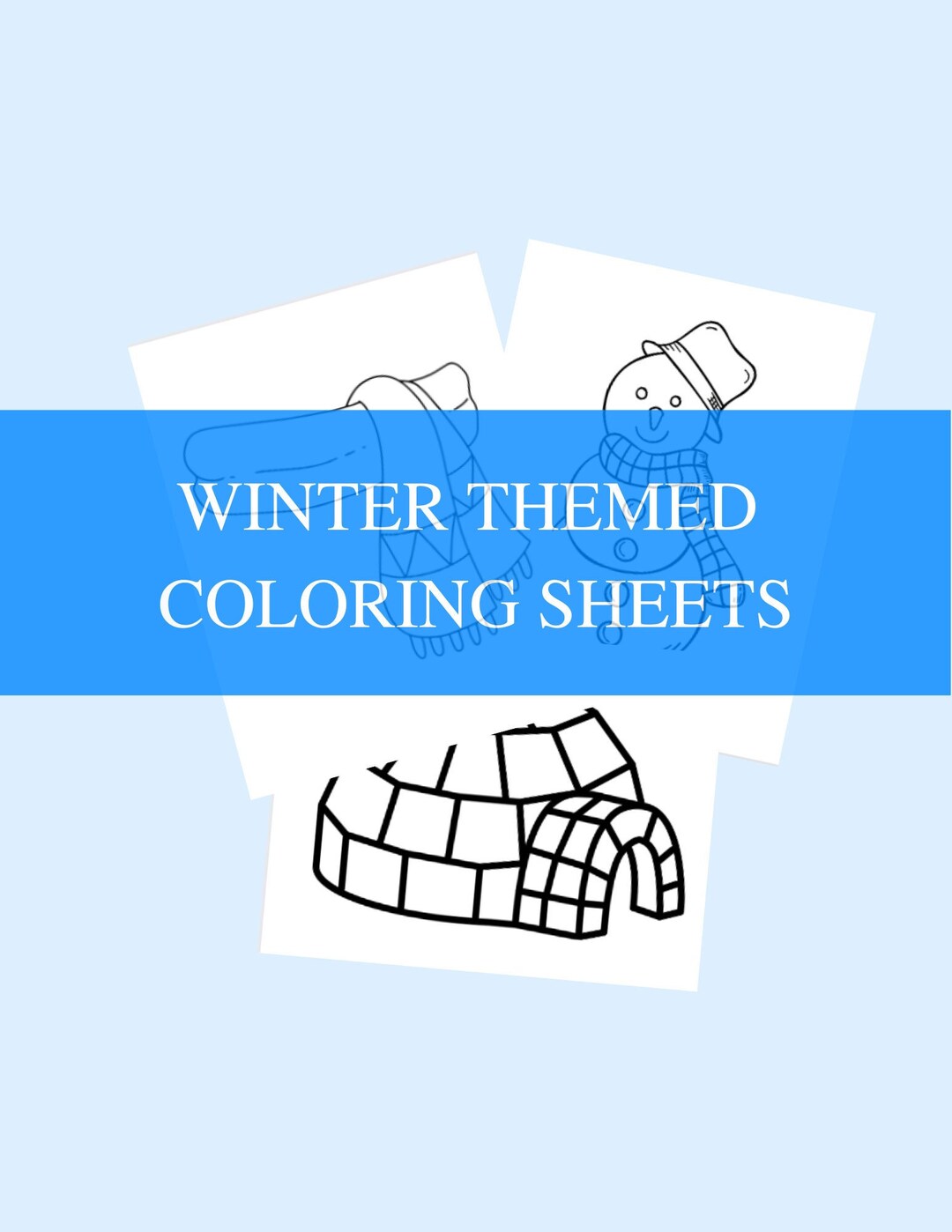 Winter Coloring Pages | Kids Coloring Pages | 6 Winter Themed Coloring ...