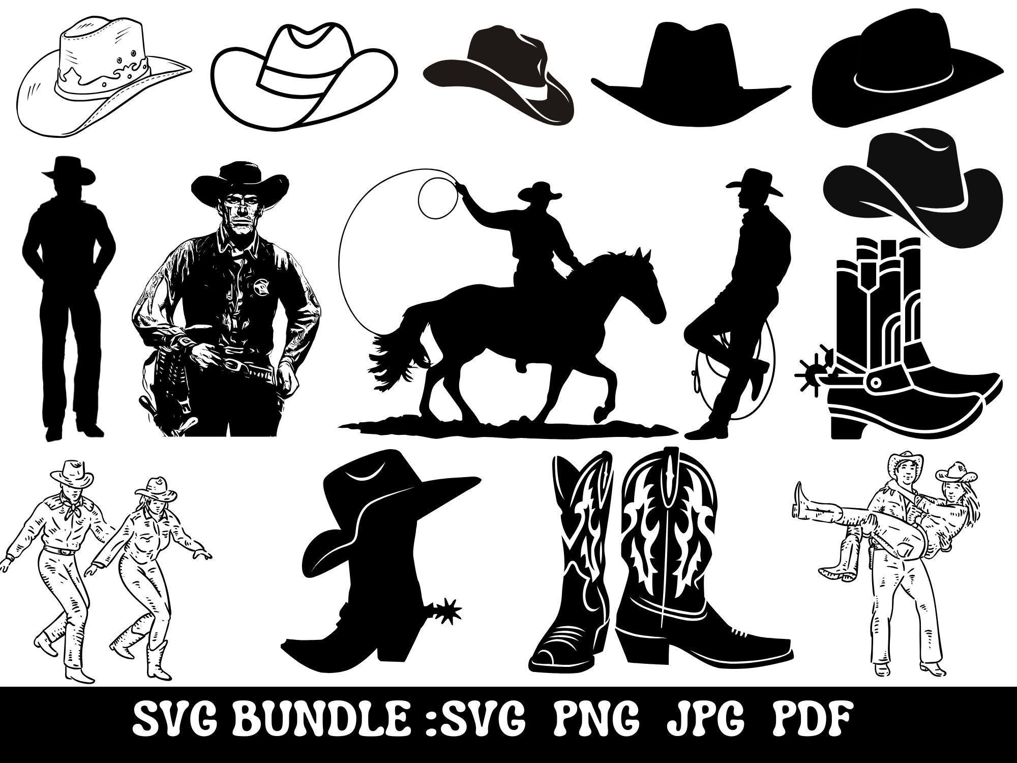 Cowboy Svg Bundle,cowboy Png,rodeo Svg,western Svg,cowboy Svg, Png ...