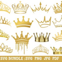 Crown Svg - Etsy