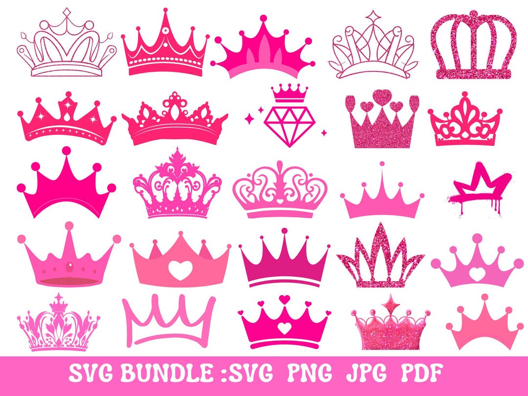 Royal Crown SVG, Princess Tiara SVG, King Crown, Queen Crown, Princess ...