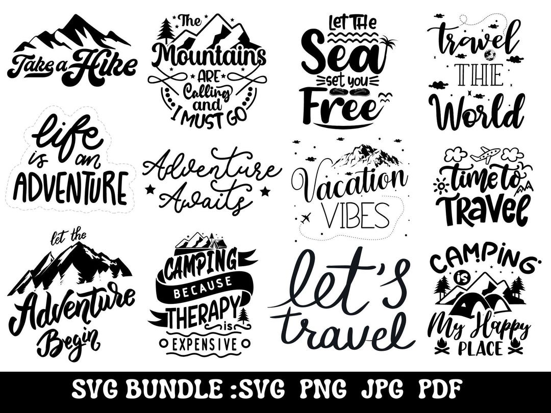 Travel Svg Bundle, Funny Travel Svg, Traveling Svg, Vacation Svg ...