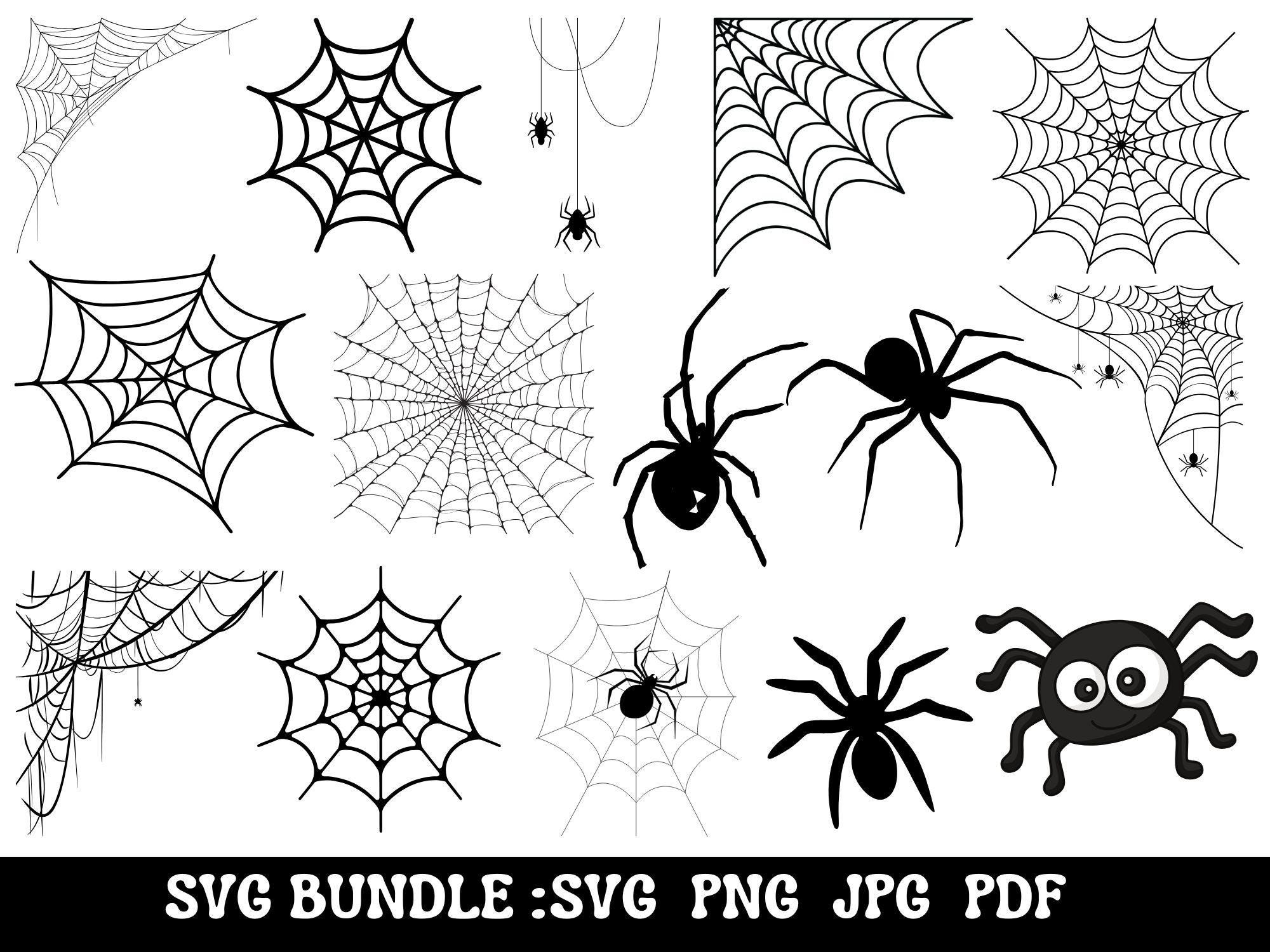Spider SVG / Spider Web SVG / Insect SVG / Cobweb Svg / Halloween Svg ...