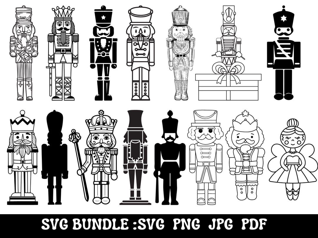 Nutcracker Svg File / Nutcracker Character Svg / Christmas Nutcracker ...
