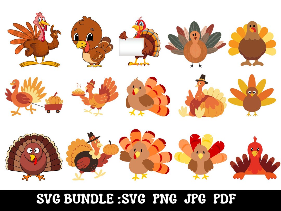 Thanksgiving SVG, Thanksgiving Turkey SVG, Fall Svg, Thanksgiving ...