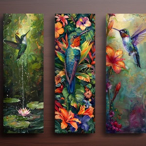 Hummingbirds Bookmarks 15 Printable Beautiful Bookmarks Digital ...