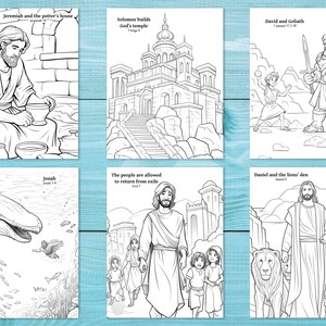 Christian Coloring Pages, 31 Printable Bible Story Pages for Adults and ...