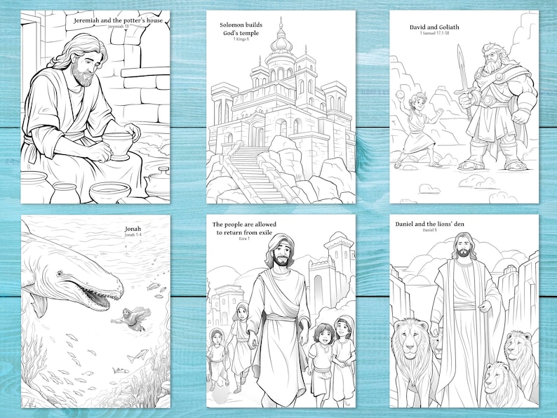 Christian Coloring Pages, 31 Printable Bible Story Pages for Adults and ...