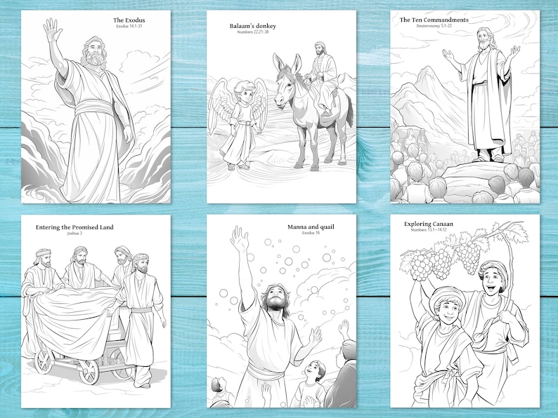 Christian Coloring Pages, 31 Printable Bible Story Pages for Adults and ...