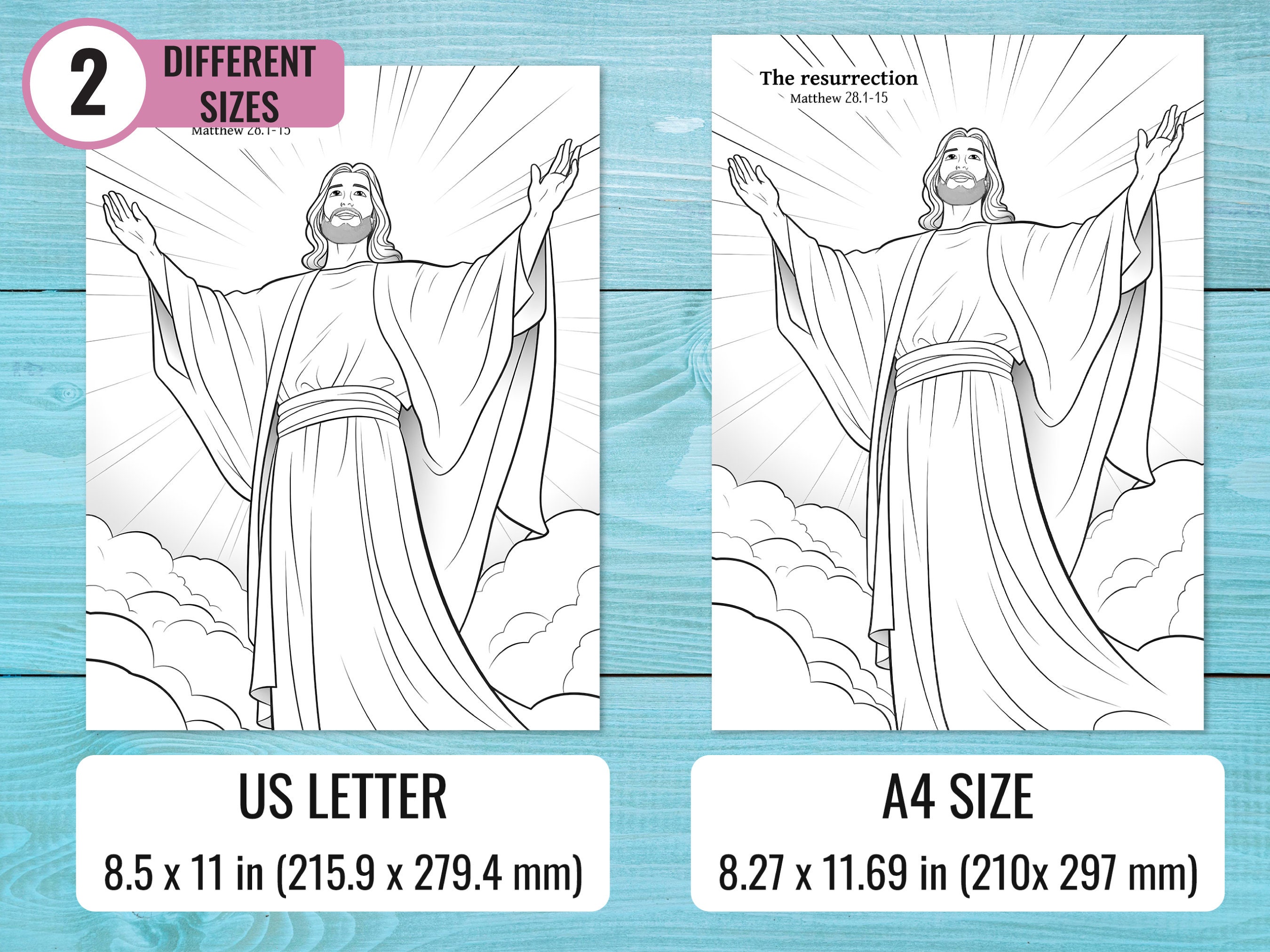 Christian Coloring Pages, 31 Printable Bible Story Pages for Adults and ...