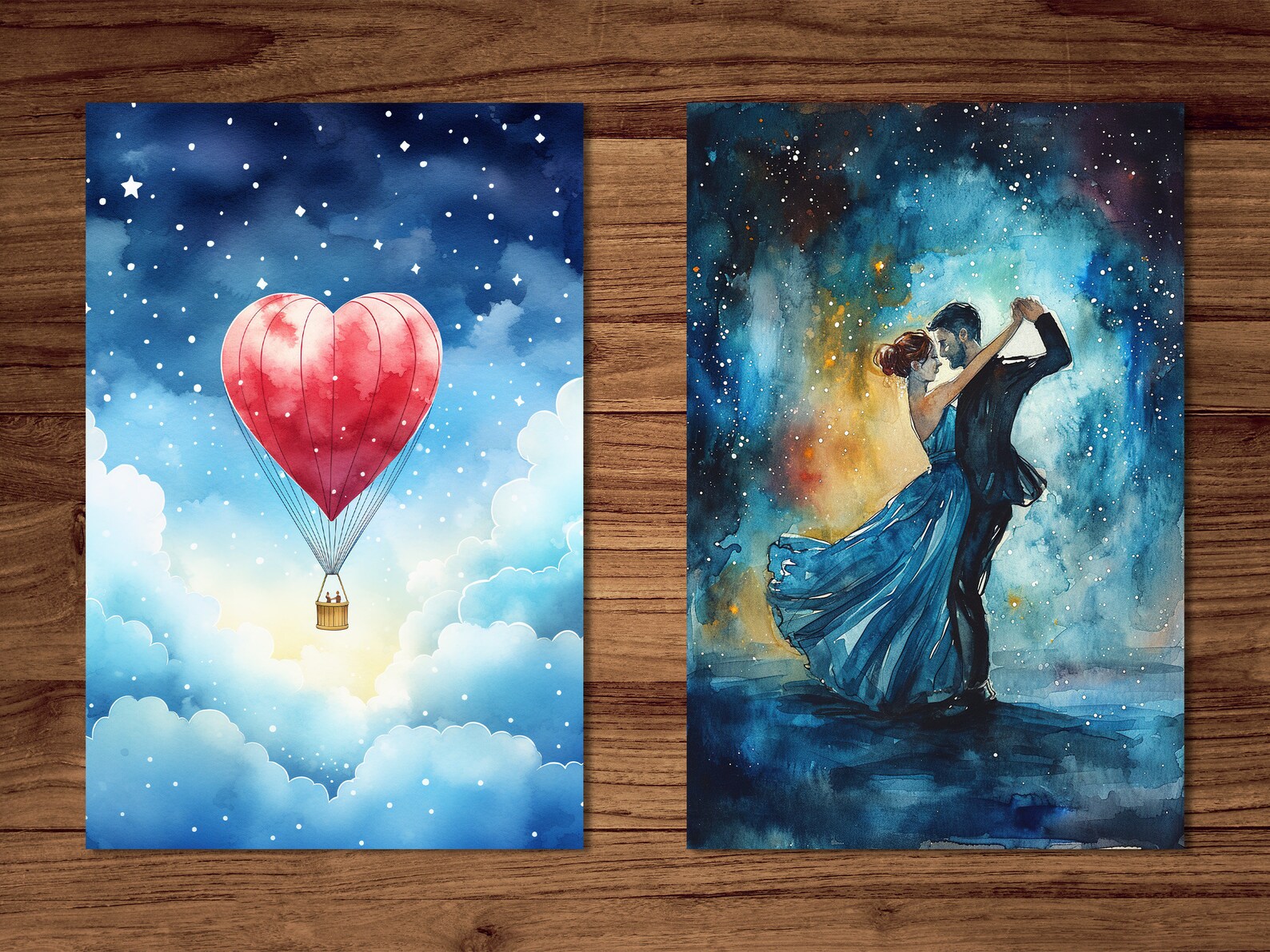 Love Postcards, 6 Printable Romantic Postcard Digital Download, Love ...