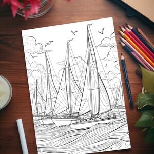 Nautical Coloring Book, 34 Printable Underwater Coloring Pages for ...