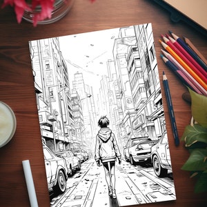Cyberpunk Coloring Book, 31 Printable Fantastic Pages for Adults and ...