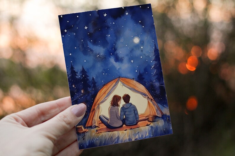 Love Postcards, 6 Printable Romantic Postcard Digital Download, Love ...