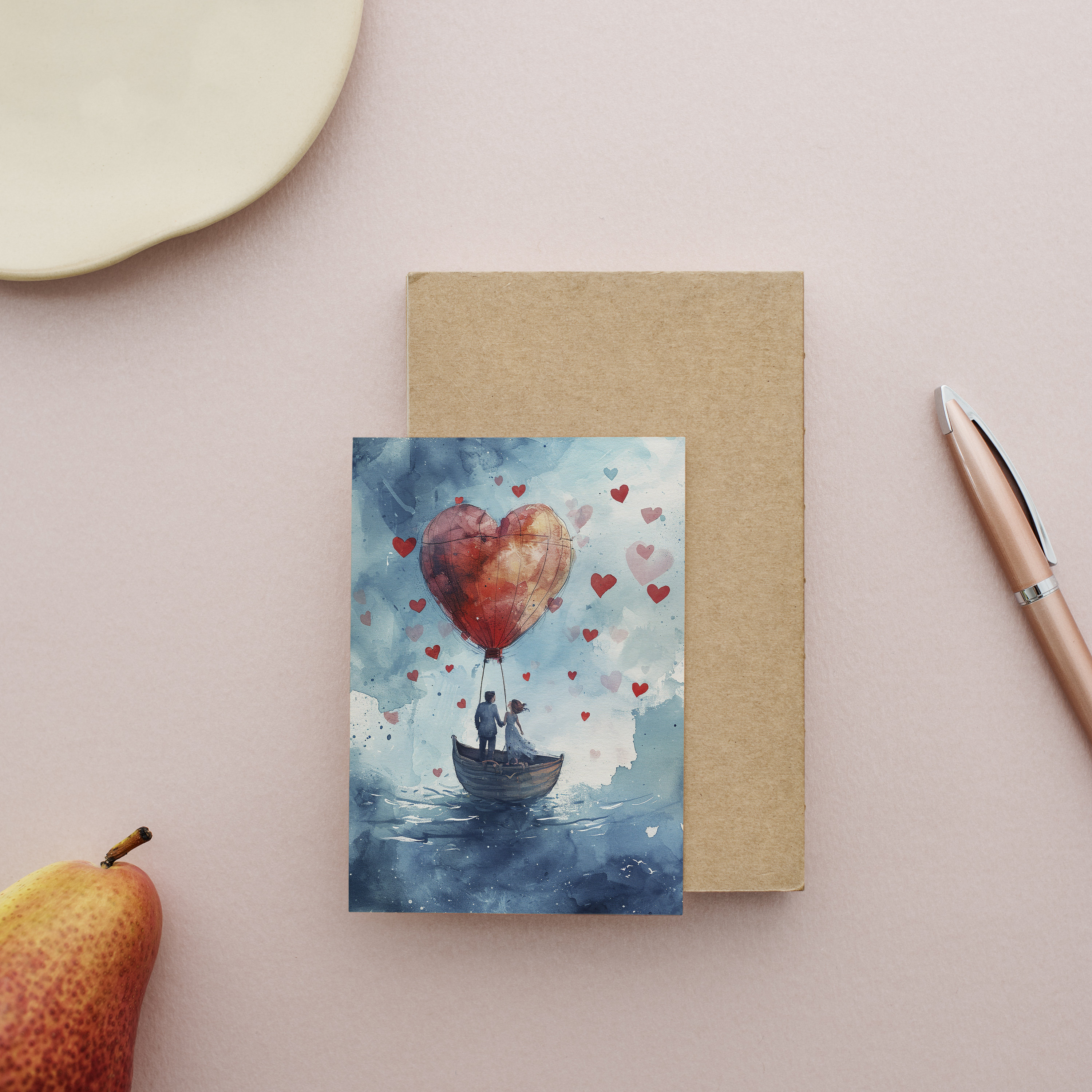 Love Postcards, 6 Printable Romantic Postcard Digital Download, Love ...
