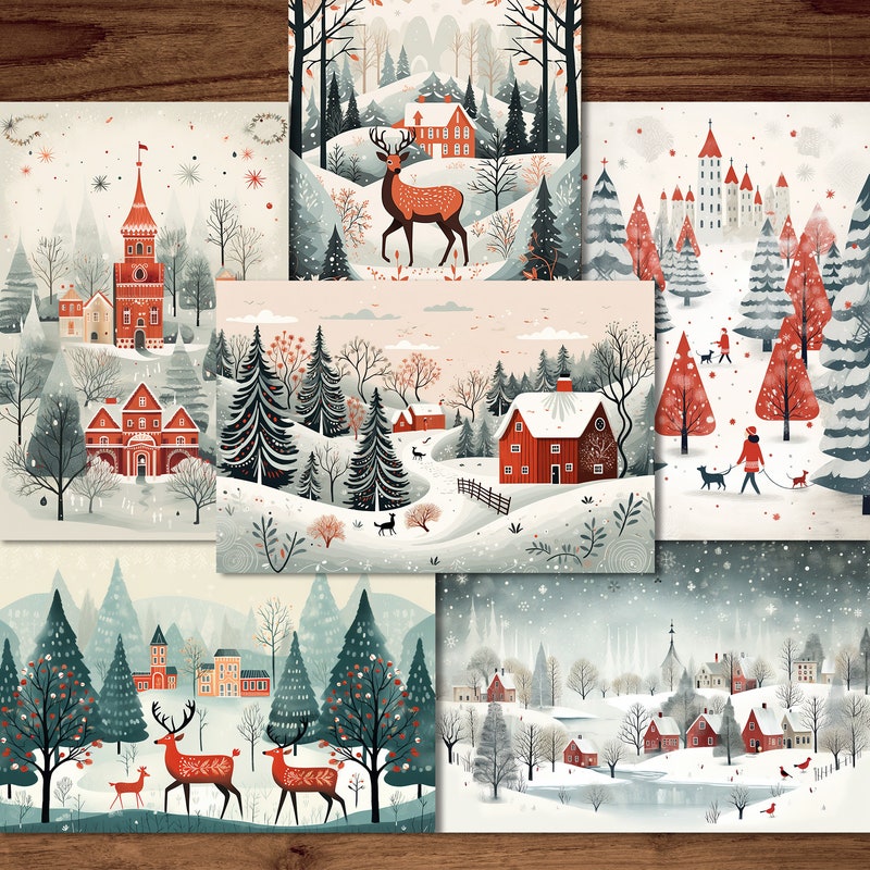 Christmas Postcard - Etsy