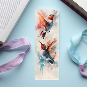 Hummingbirds Bookmarks 15 Printable Beautiful Bookmarks Digital ...
