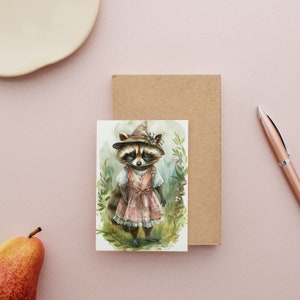 Woodland Animals Postcards, 6 Printable Fairy Postcards Digital ...