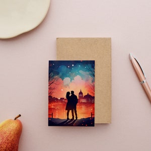 Romantic Postcards, 6 Printable Postcard Digital Download, Love Сards ...