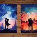 Romantic Postcards, 6 Printable Postcard Digital Download, Love Сards ...