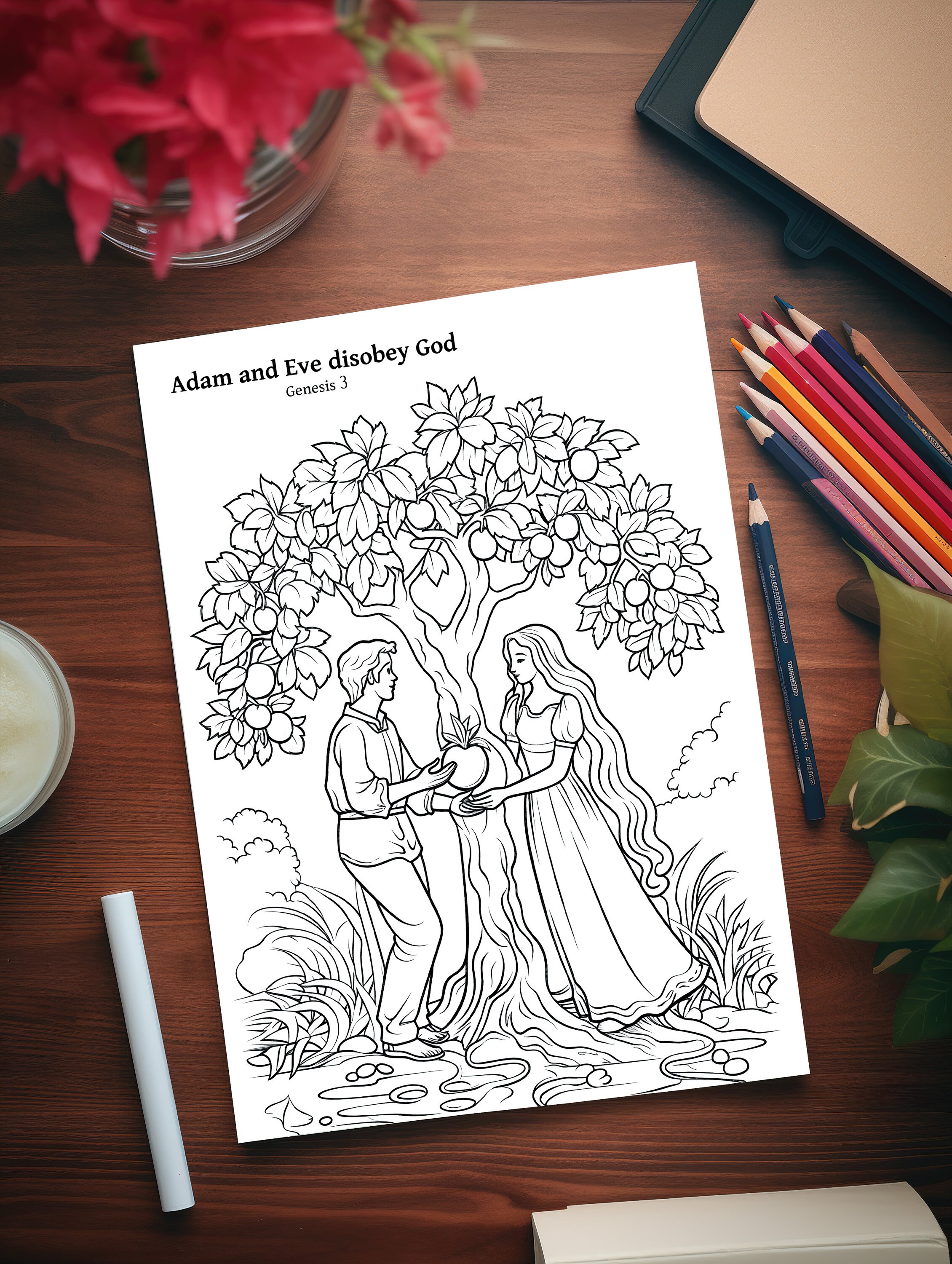 Christian Coloring Pages, 31 Printable Bible Story Pages for Adults and ...