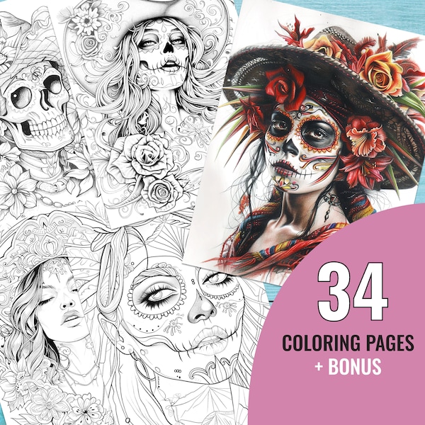 Printable Chicano Coloring Pages - Etsy