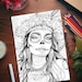 Chicano Art Coloring Book, 34 Printable Grayscale Pages for Adult ...