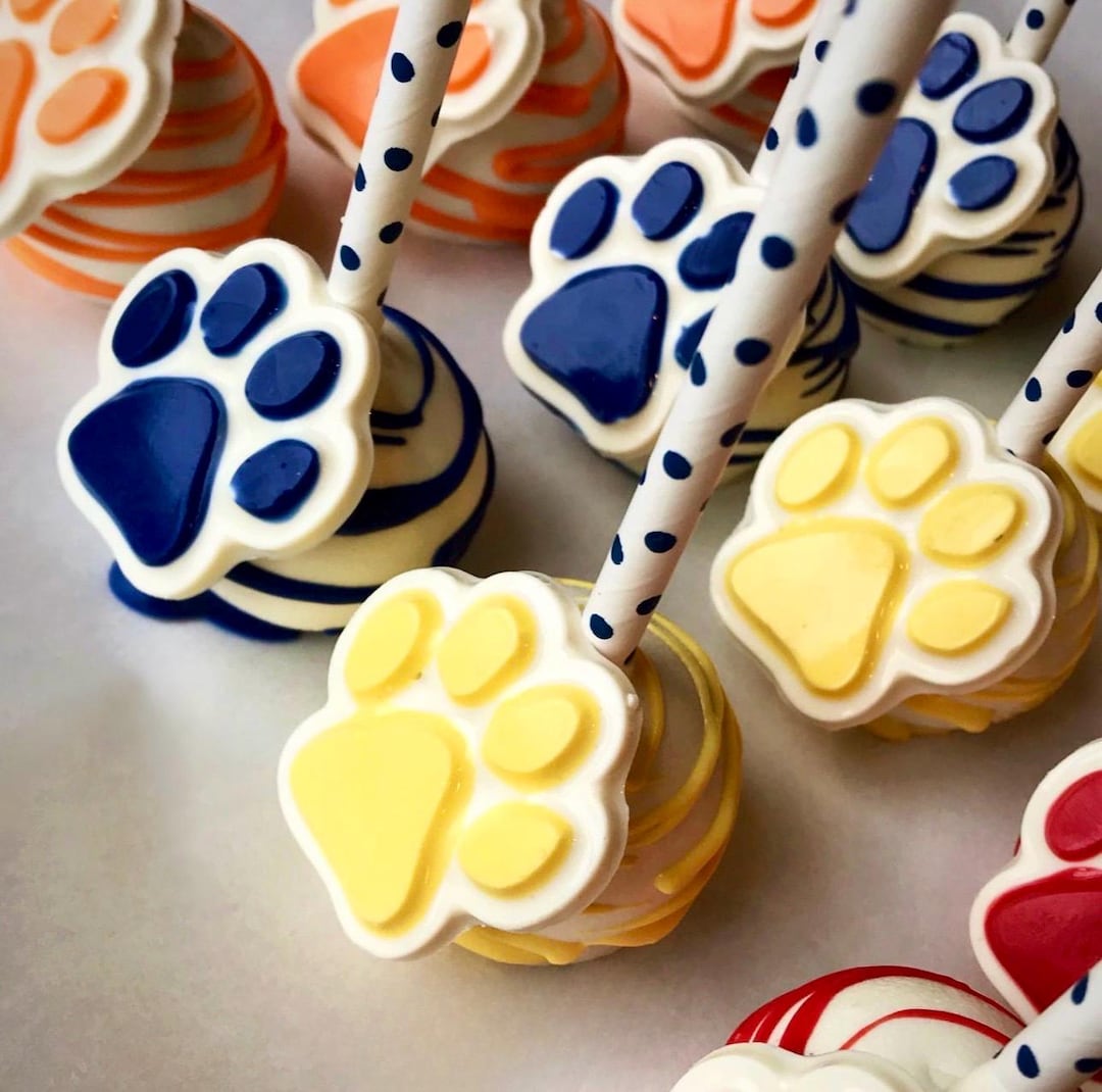 Cake Pops | Puppy Paw Cake Pops | Paw Patrol Cake Pops | Cakesicles - Etsy