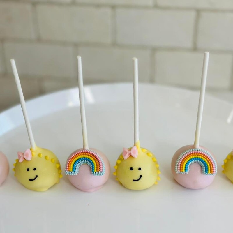 Rainbow Cake Pop - Etsy