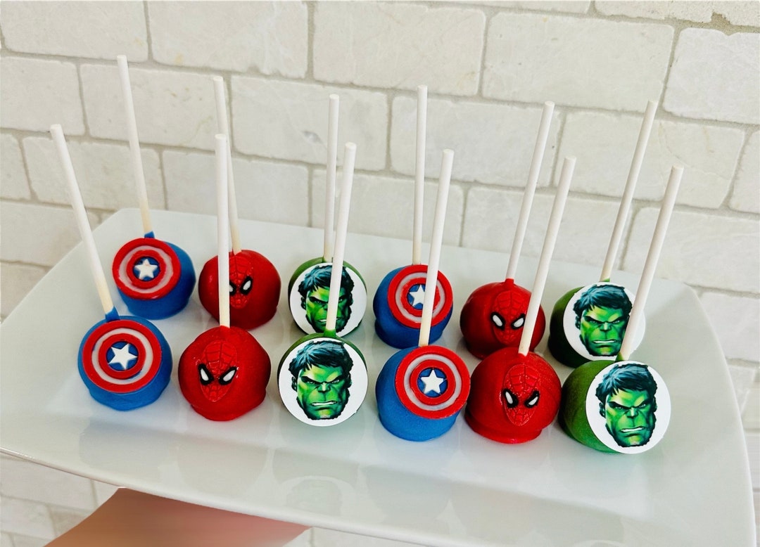 Cake Pops | Avengers Cake Pops | Super Hero Cake Pops | Spiderman ...