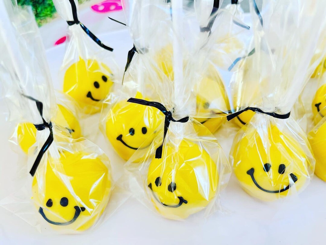 Cake Pops I Smiley Face Themed Cake Pops I Smiley Cake Pops - Etsy