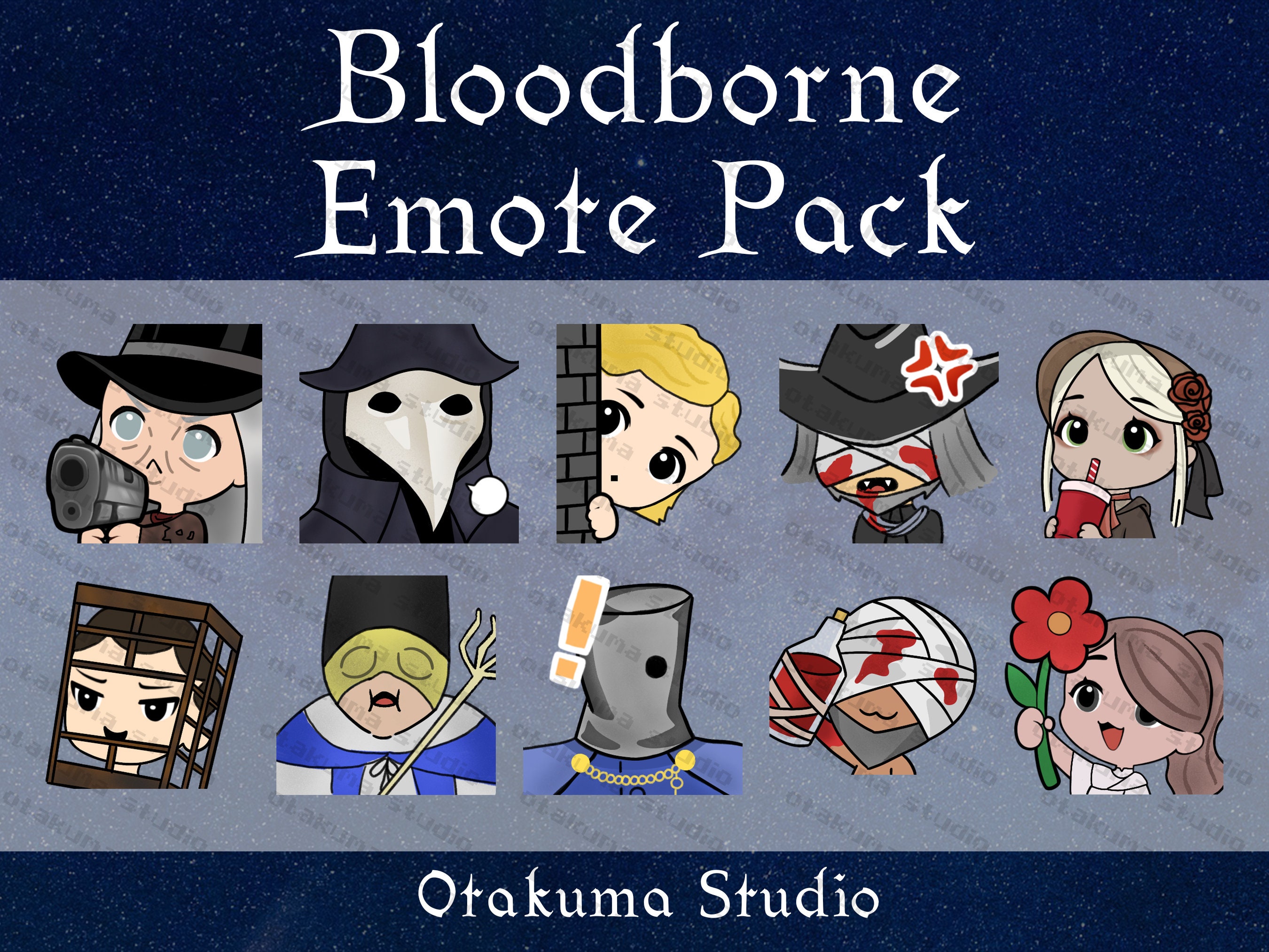 Bloodborne Emote Pack Discord Twitch Youtube Emojis - Etsy UK