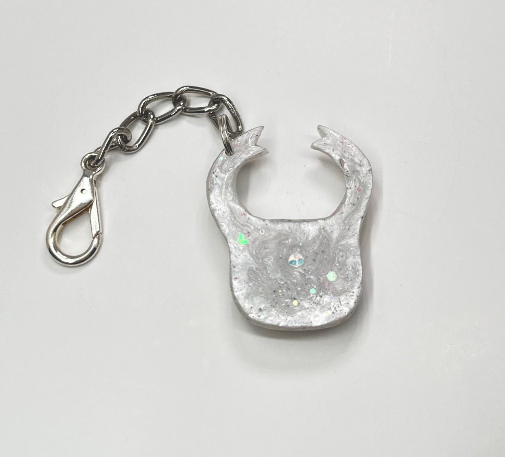 Ghost Resin Charm Keychain, Video Game Gifts - Etsy