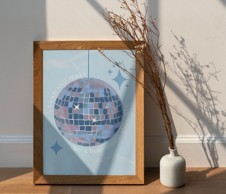 I Can Still Make the Whole Place Shimmer Bejeweled Digital Print ...