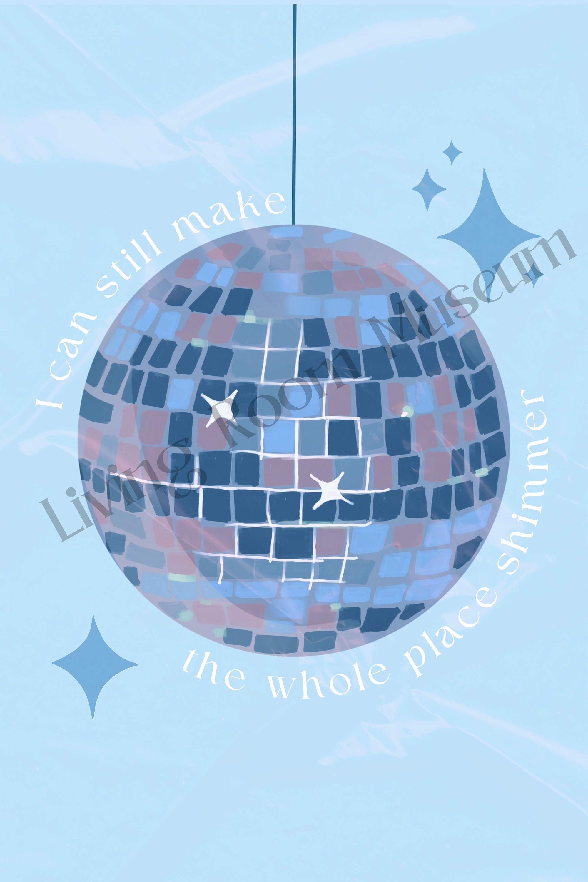 I Can Still Make the Whole Place Shimmer Bejeweled Digital Print ...