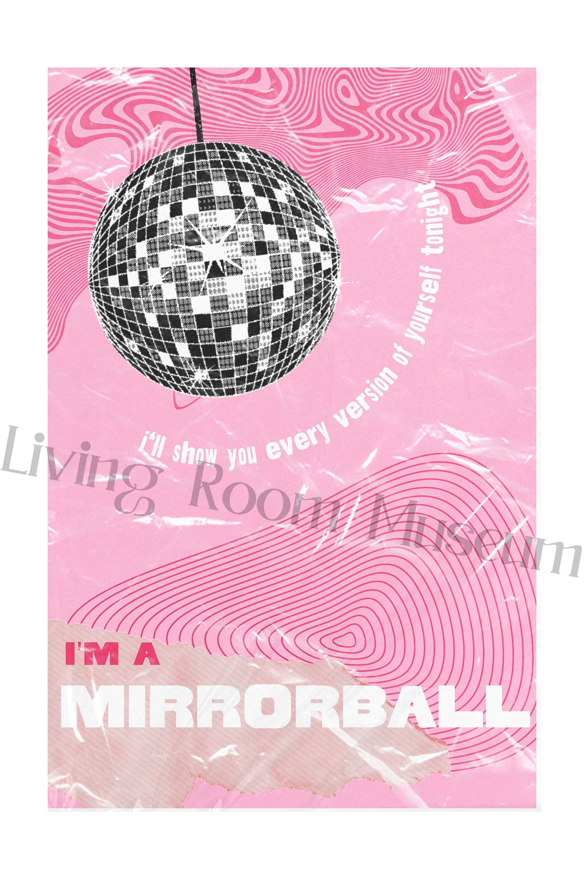 Eras Tour Mirrorball Taylor Swift Disco Digital Downloadable Print Wall ...